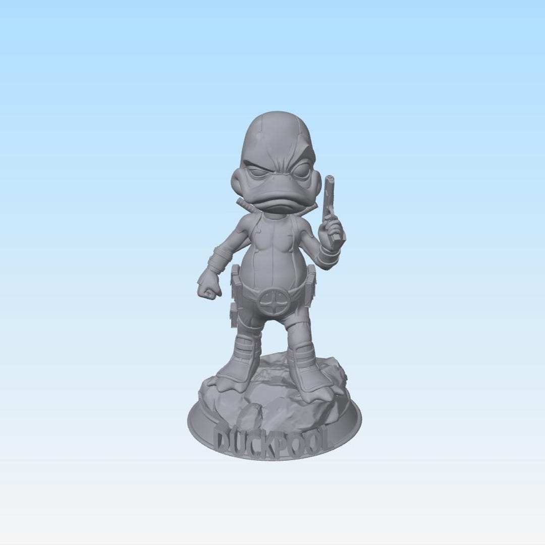Duckpool Statue Deadpool Vs Wolverine Figure Deadpool Duck Figure ...