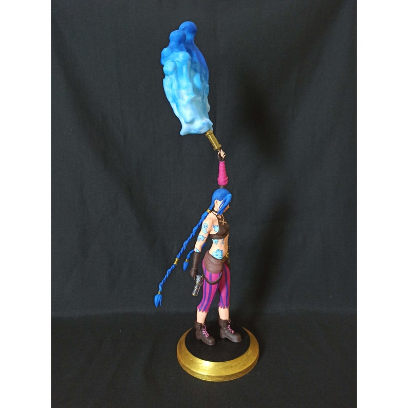 Arcane Jinx Figure | League of Legend Jinx Figure | Jinx Statue ...