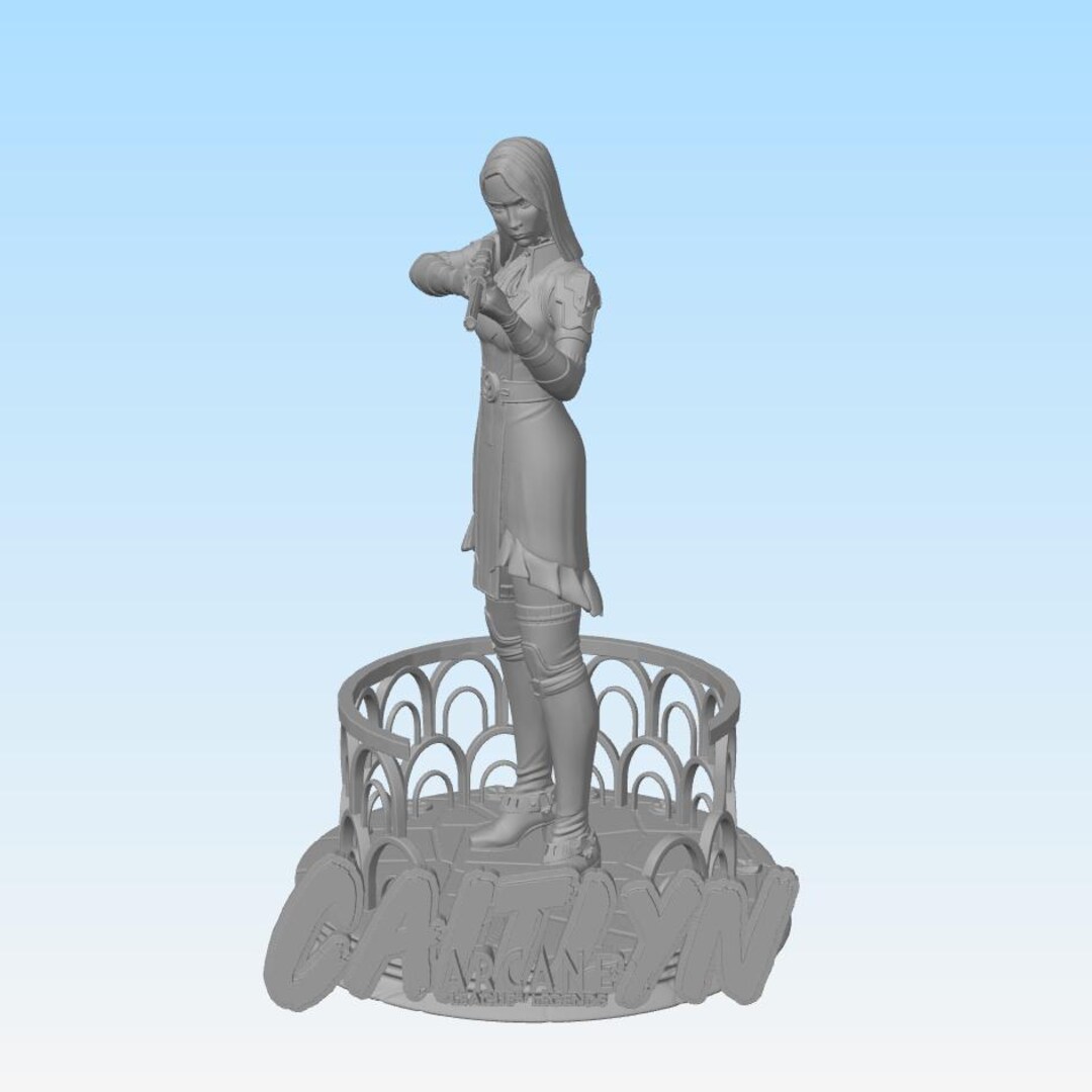 Caitlyn Figure | League of Legend Statue | Caitlyn Statue | Arcane ...