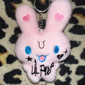 4.5 Lil Peep Tatted Kawaii Bunny Keychains Choose Your Color - Etsy