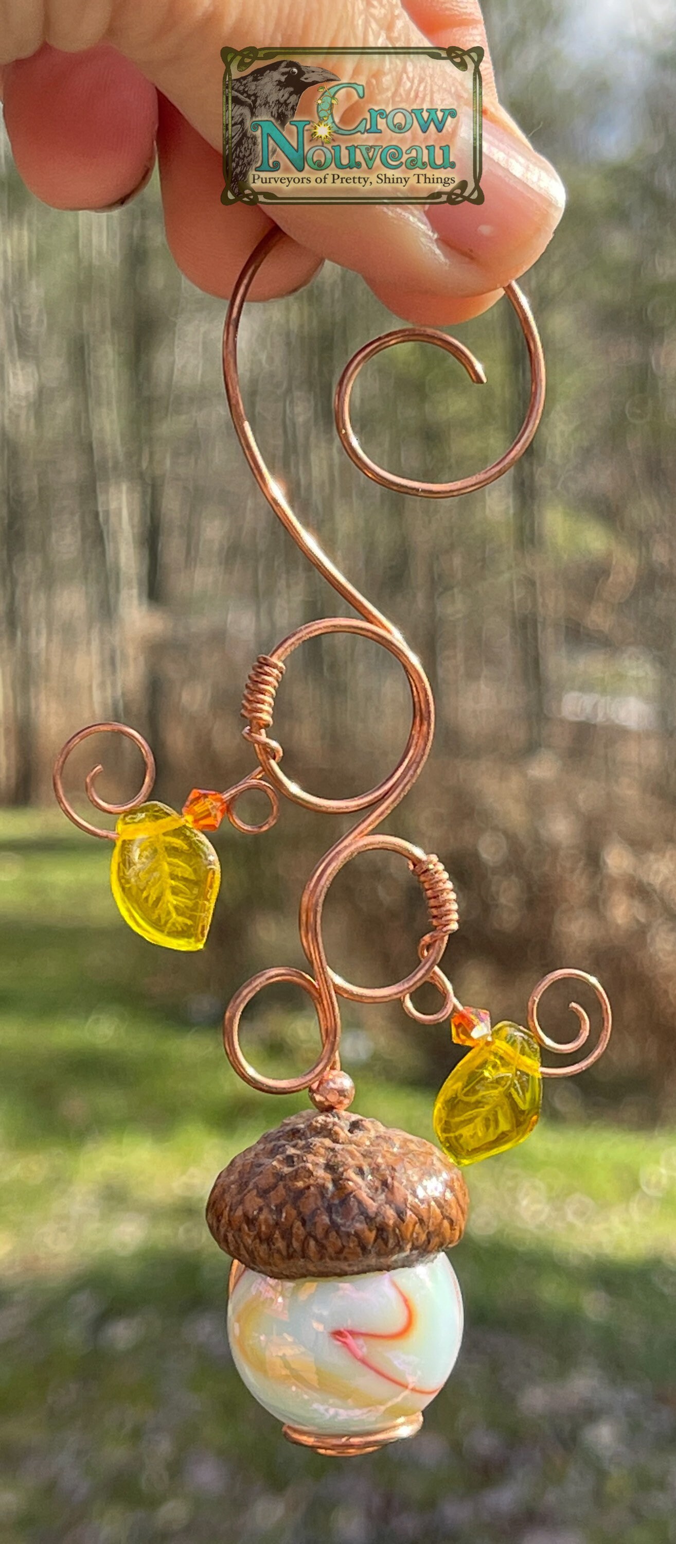 Medium Acorn Opalescent Phoenix M1 - Etsy