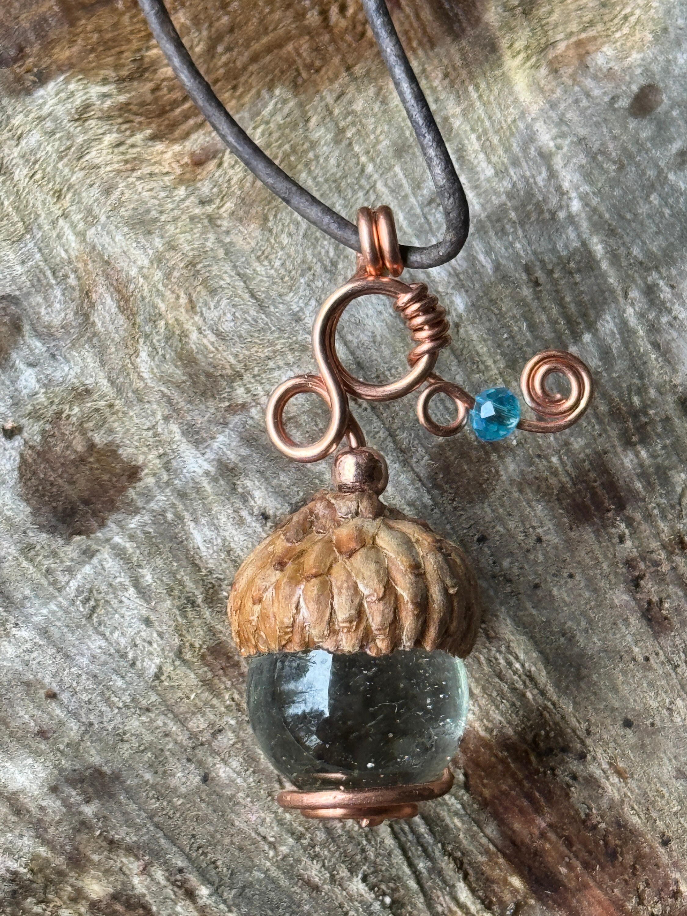 Shiny Acorn Necklace Ice Queen SH20 - Etsy