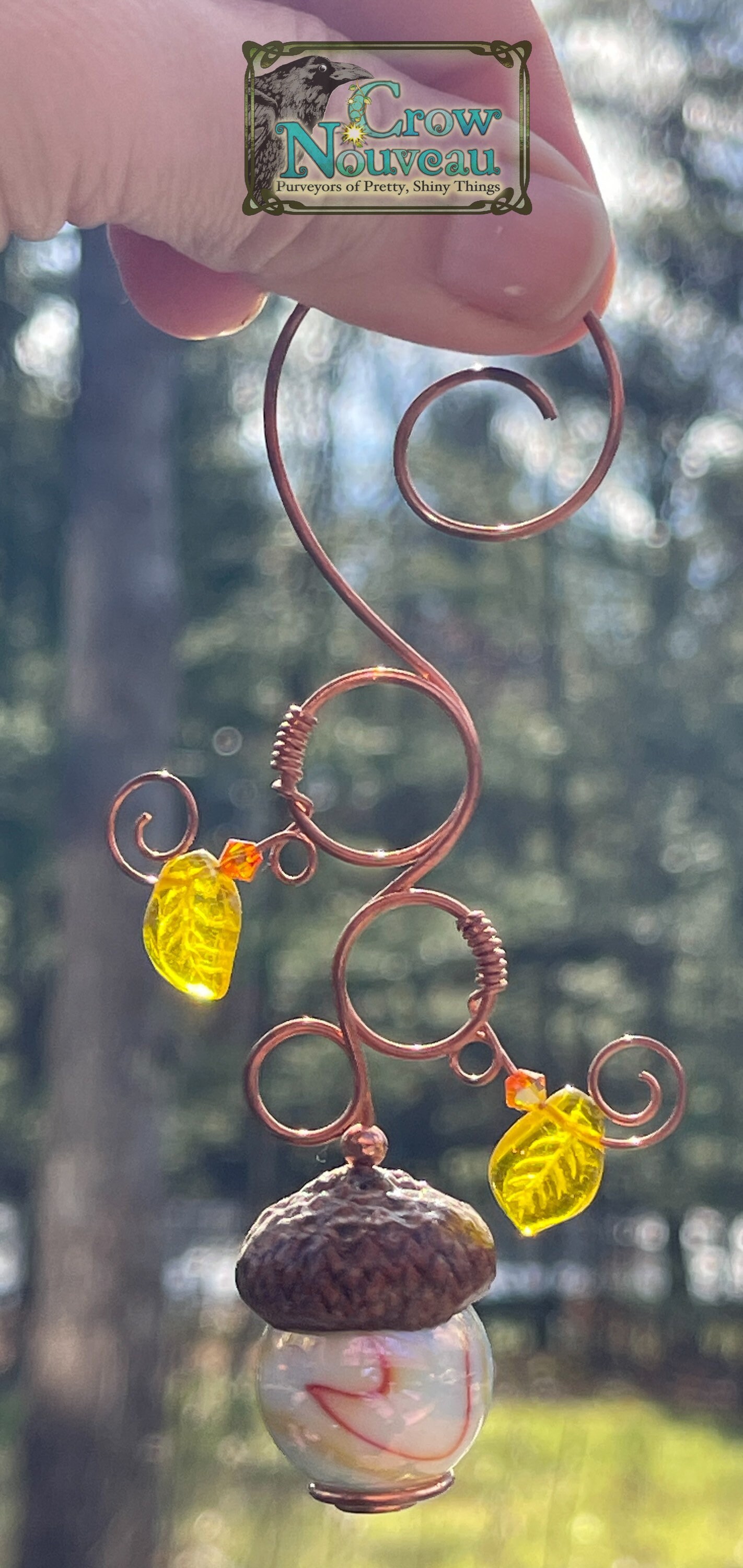 Medium Acorn Opalescent Phoenix M1 - Etsy