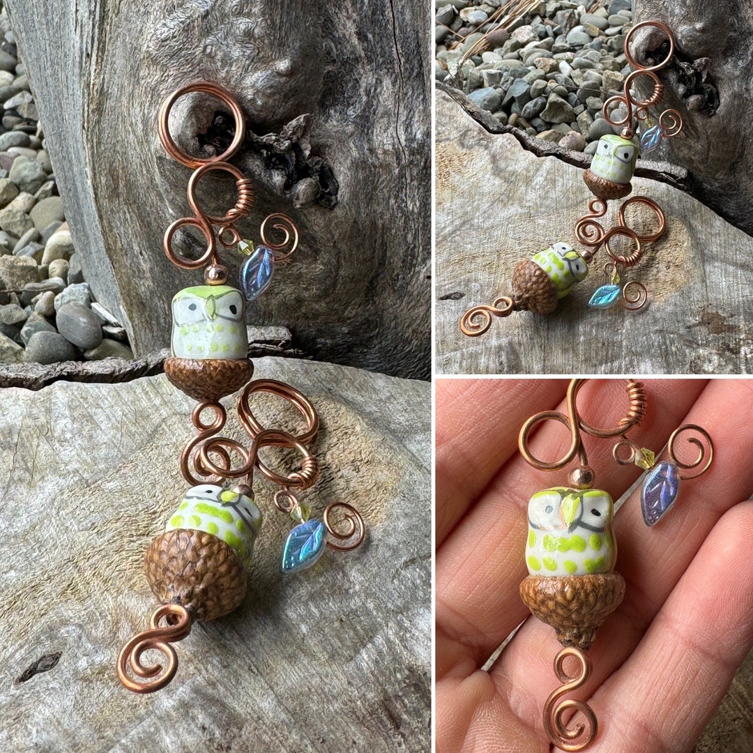 Wee Acorn Sage Owl W10 - Etsy