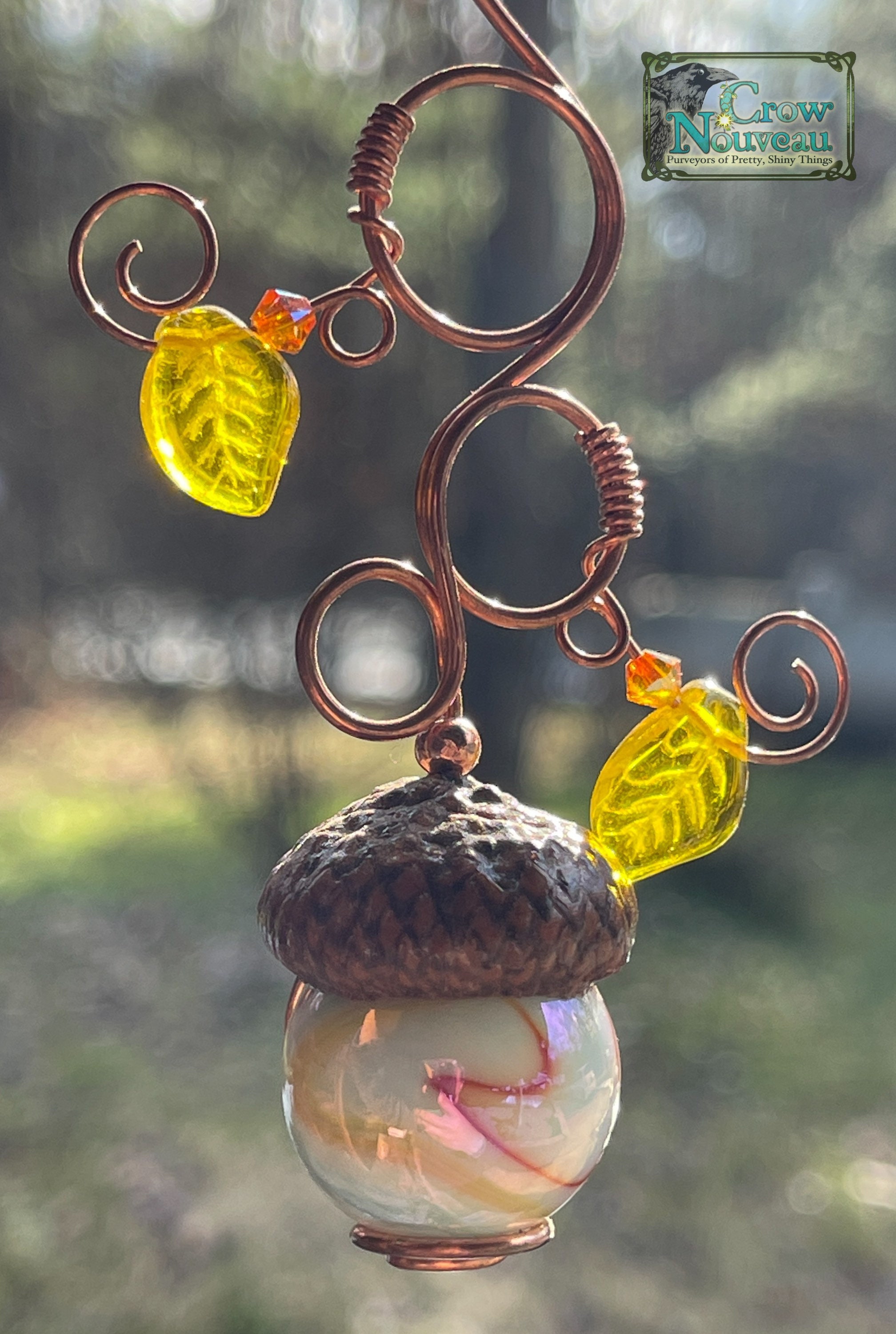 Medium Acorn Opalescent Phoenix M1 - Etsy