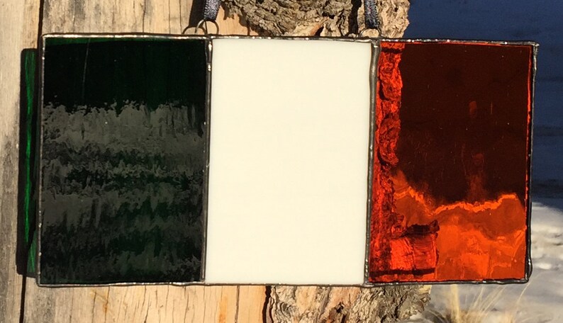 Irish Flag Stained Glass Suncatcher - Etsy