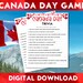 Canada Day Trivia Quiz Game, Printable, Instant Download, Party Game ...