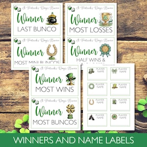 St Patrick's Day Bunco Score Sheets, Printable Bunco Game, Irish Party ...
