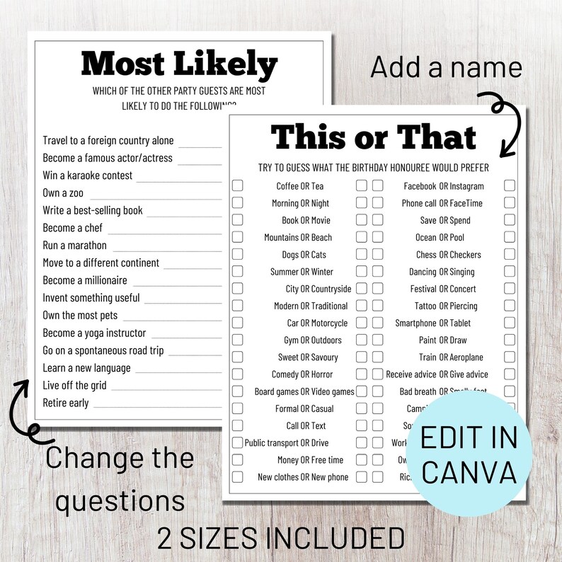 75th Birthday Party Games, Born in 1951 Trivia (digital Download) - Etsy