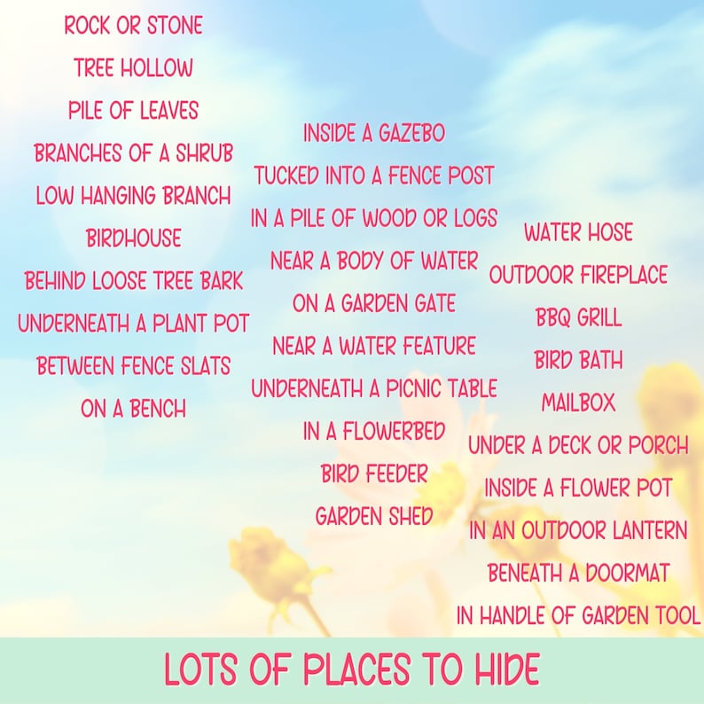 Summer Scavenger Hunt for Kids, Summertime Games, Outdoor Activity ...