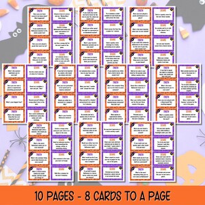 Halloween Truth or Dare Game, Truth or Scare, Fun Family Activities for ...