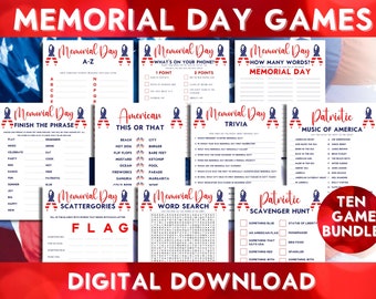 Memorial Day Scavenger Hunt - Etsy