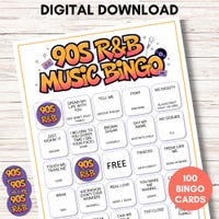 Music Bingo - Movie Soundtracks, 100 Bingo Cards, 75 Song PLAYLIST ...