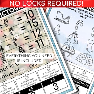 Christmas Escape Room for Kids | Christmas Escape Room Kit | Escape ...