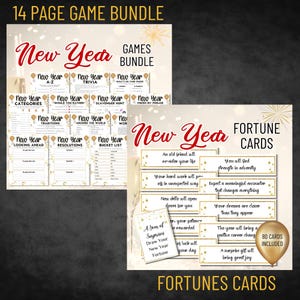 New Year's Eve Mega Game Bundle, Fun Printable Holiday Games, Friendly ...