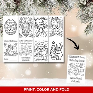 Mini Christmas Coloring Book Bundle (set of 8) – Printable Christmas ...