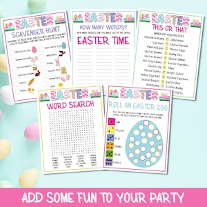 Easter Games for Kids, Easter Family Game, Easter Games Bundle ...
