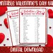 Printable Valentine's Day Around the World Party Game, Instant Download ...