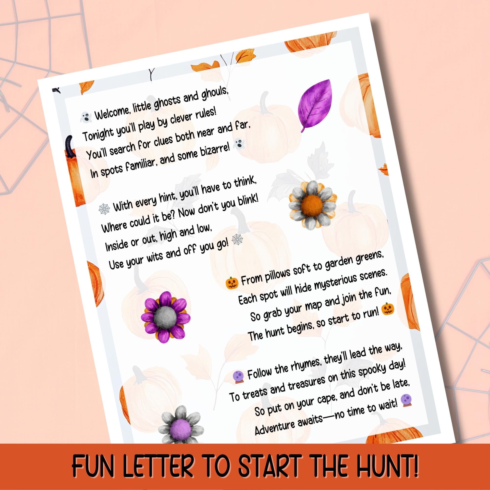 Halloween Scavenger Hunt for Kids, Fun Printable Game, Indoor and ...