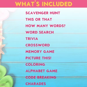 Summer Party Games Bundle, 12 Printable Games and Activities, Pool ...