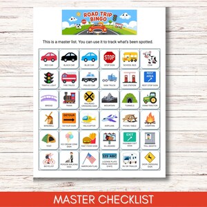 Road Trip Bingo for Kids – Printable Car Game, Travel Activity for ...