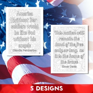 Printable Patriotic Quotes Coloring Pages, Memorial Day, Independence ...