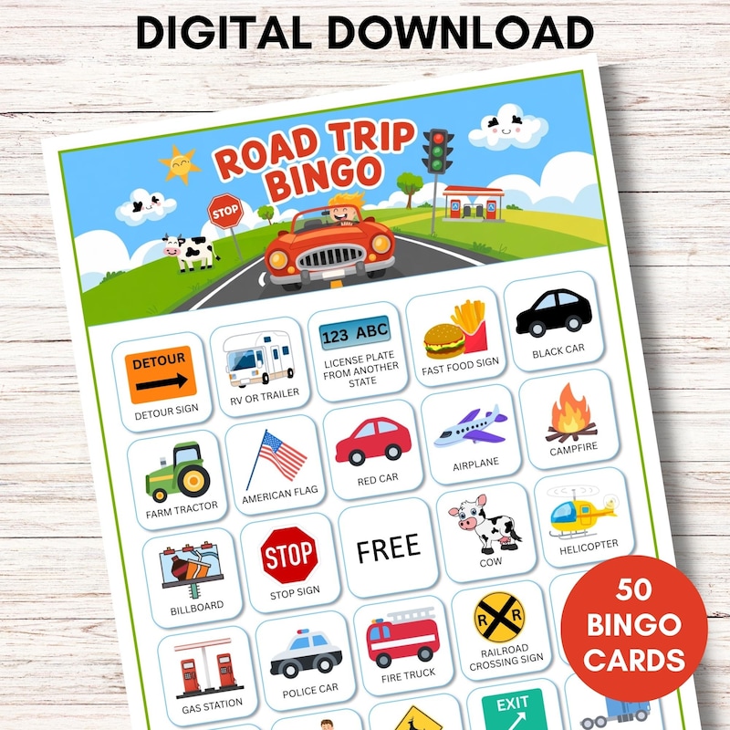 Car Bingo - Etsy