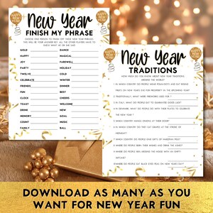 New Years Party Games, New Year's Eve Party Ideas, New Years Games for ...