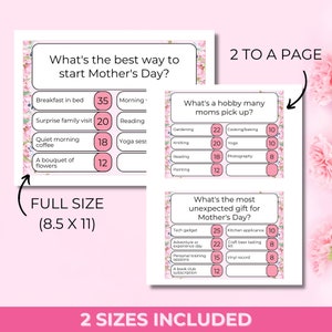 Mothers Day Friendly Feud, Family Game Night, Mothers Day Trivia Game ...