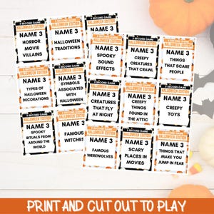 Halloween 5 Second Game, Printable Party Game for Teens and Adults, Fun ...