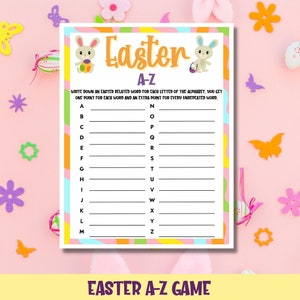 Printable Easter A-Z Game, Alphabet Game, Instant Download, Classroom ...