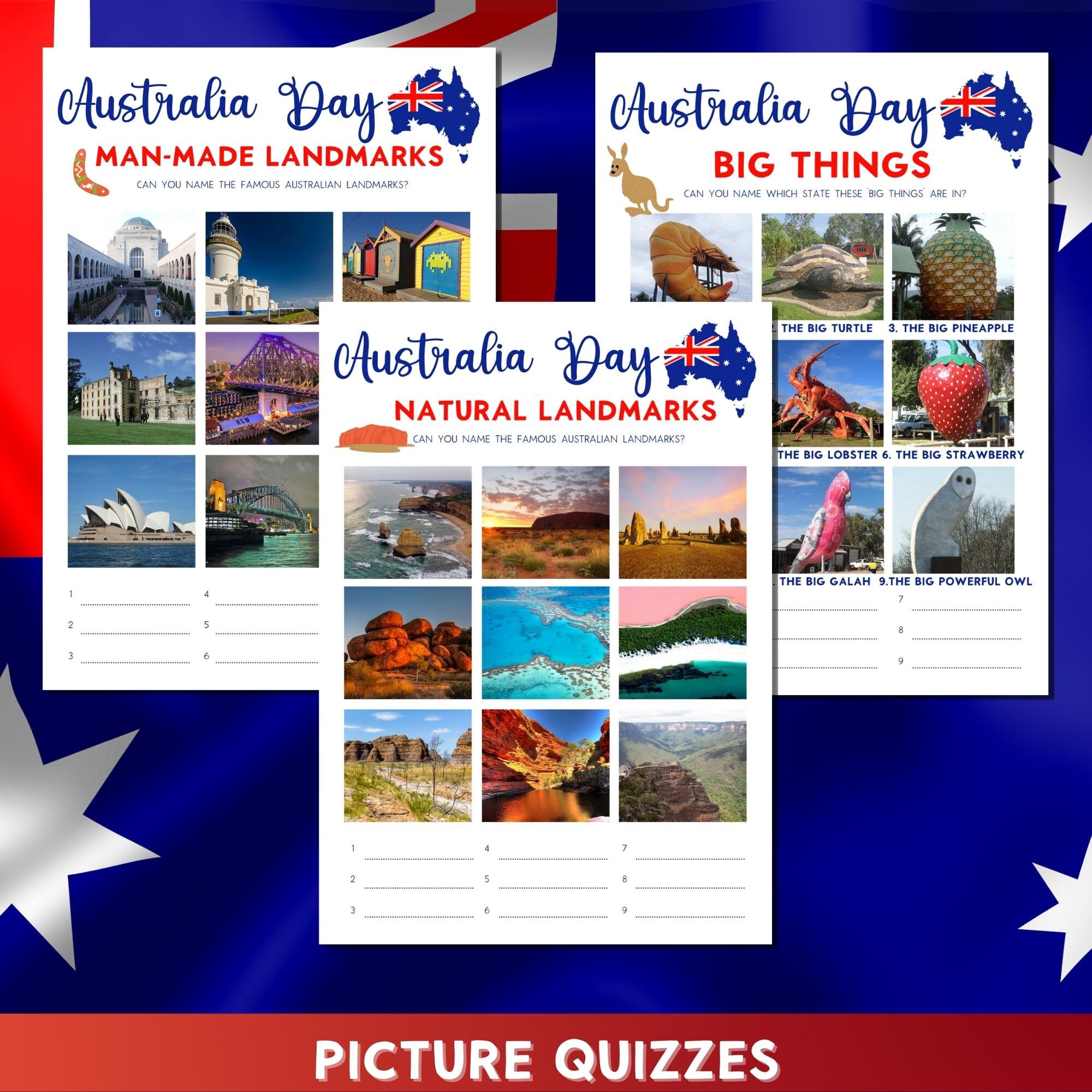 Australia Day Party Games Bundle, Aussie Theme (digital Download ...