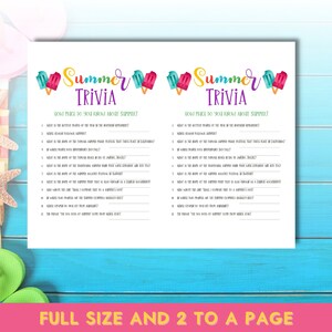 Summer Party Games Bundle, 12 Printable Games and Activities, Pool ...