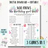 Printable Mother's Day Celebrity Moms Game, Famous Parents, Family Game ...