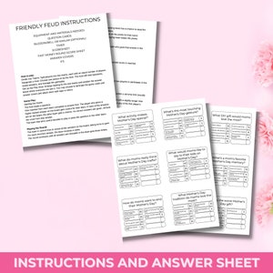 Mothers Day Friendly Feud, Family Game Night, Mothers Day Trivia Game ...