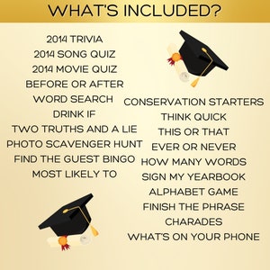 Class of 2014 Reunion Games, Class Reunion Ideas, High School Reunion ...