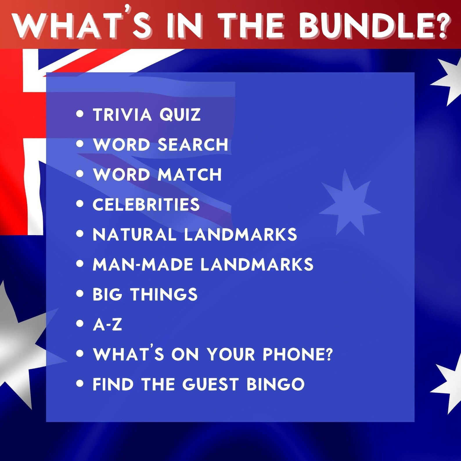 Australia Day Party Games, Australia Themed Games, Australia Activities ...