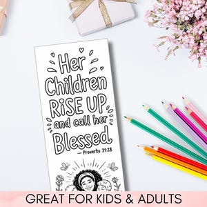 Christian Coloring Bookmarks for Mother's Day – Bible Verse Printables ...