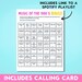 Printable Music of the 1980's Bingo Game, 100 Cards, Instant Download ...