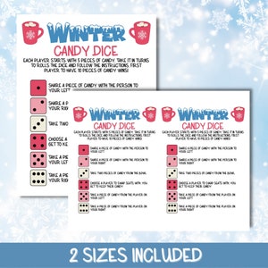 Winter Candy Dice Game, Party, Family Activities, Classroom, Wintertime ...