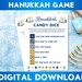Printable Hanukkah Candy Dice Game, Digital Download, Party Game ...