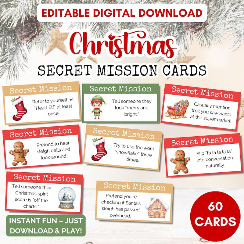 Secret Christmas Mission - Etsy UK