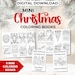 Mini Christmas Coloring Book Bundle (set of 8) – Printable Christmas ...