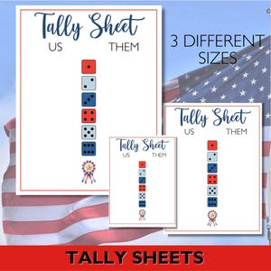 4th of July Bunco Party Bundle, Stars Stripes & Bunco Printable Game ...