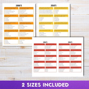 Decades Trivia Quiz, Pub Quiz, Fun Party Game Night, 70's, 80's, 90's ...