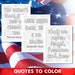 Printable Patriotic Quotes Coloring Pages Memorial Day - Etsy