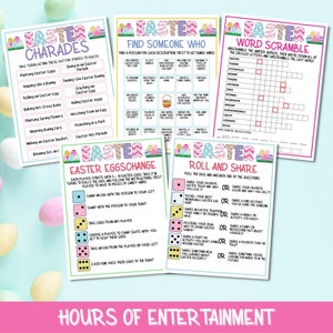 Easter Games for Kids, Easter Family Game, Easter Games Bundle ...