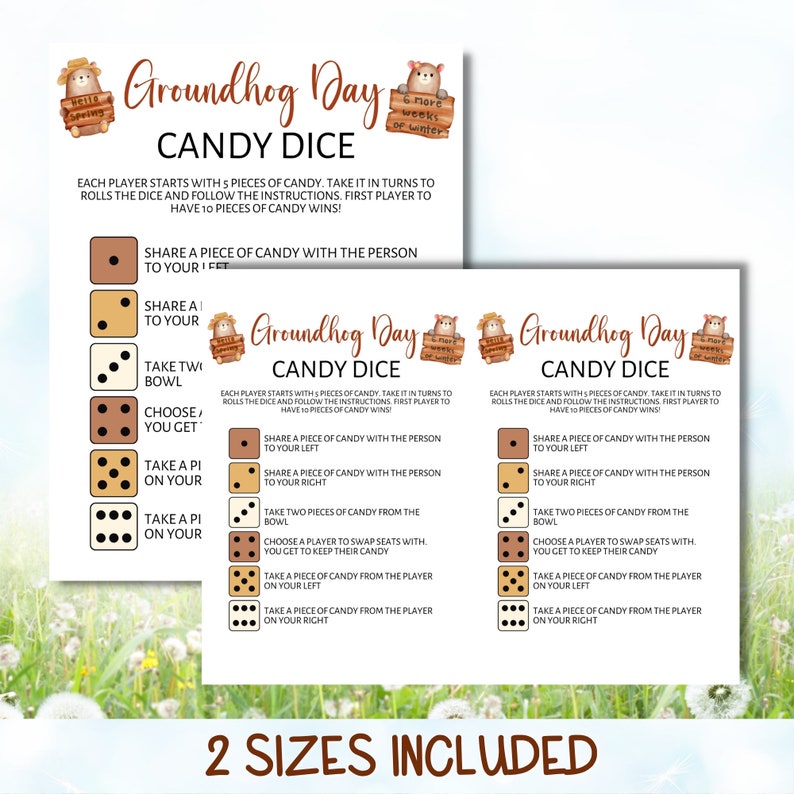 Groundhog Day Games, 16 Game Printable Bundle, Party Idea, February 2nd ...