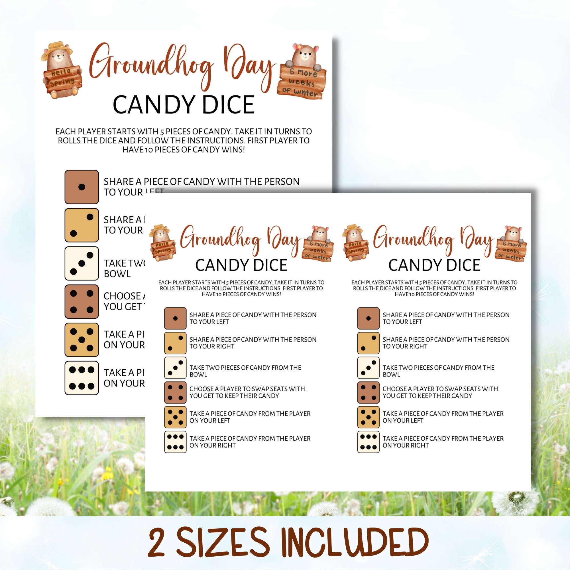 Groundhog Day Games, 16 Game Printable Bundle, Party Idea, February 2nd ...