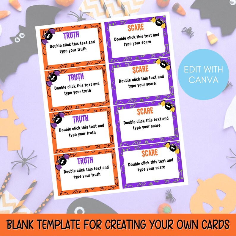 Halloween Truth or Dare Game, Truth or Scare, Fun Family Activities for ...